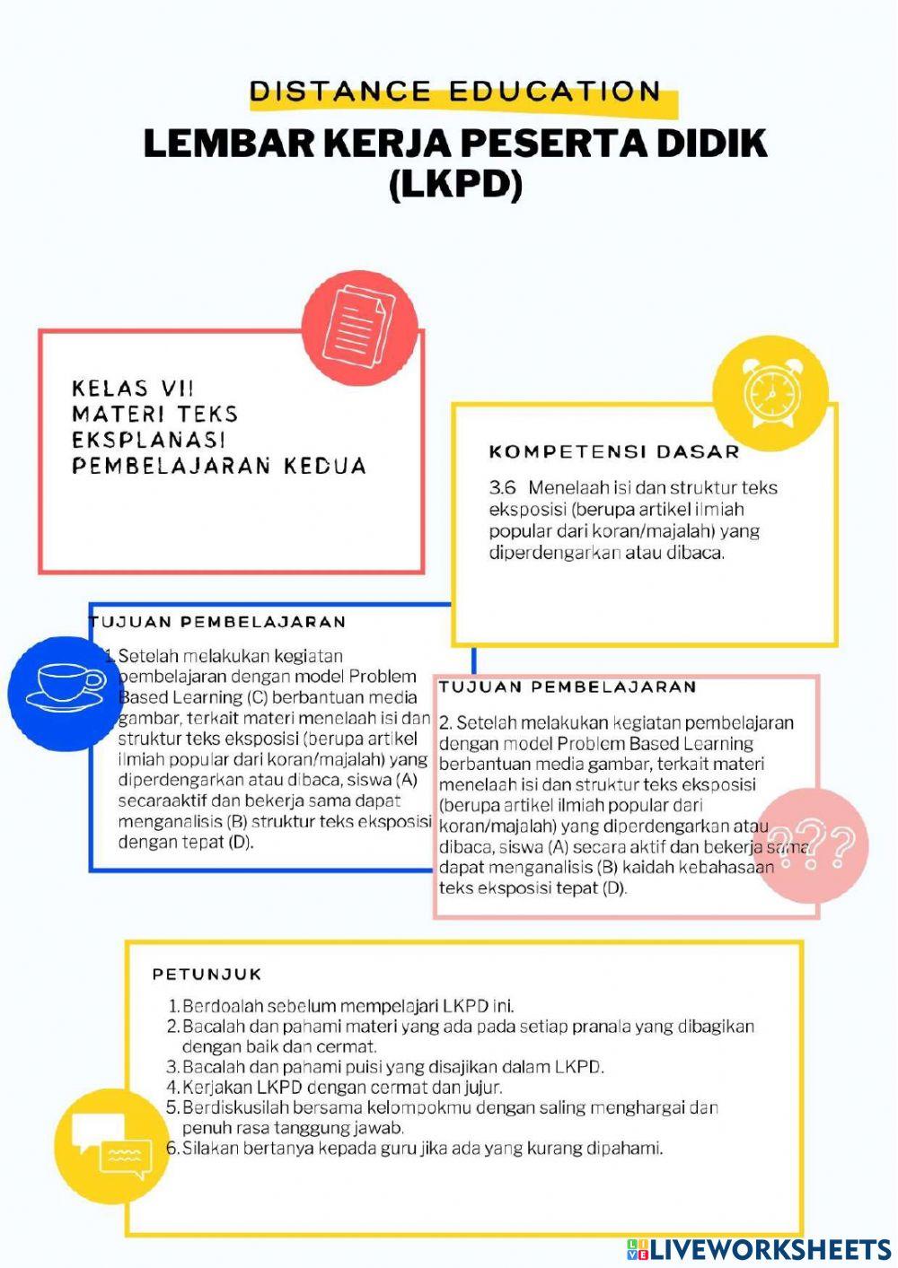 Teks Eksposisi … | Free Interactive Worksheets | 2158952