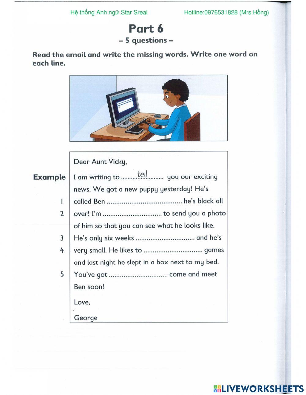 A2.T1.RaW.P6 worksheet | Live Worksheets