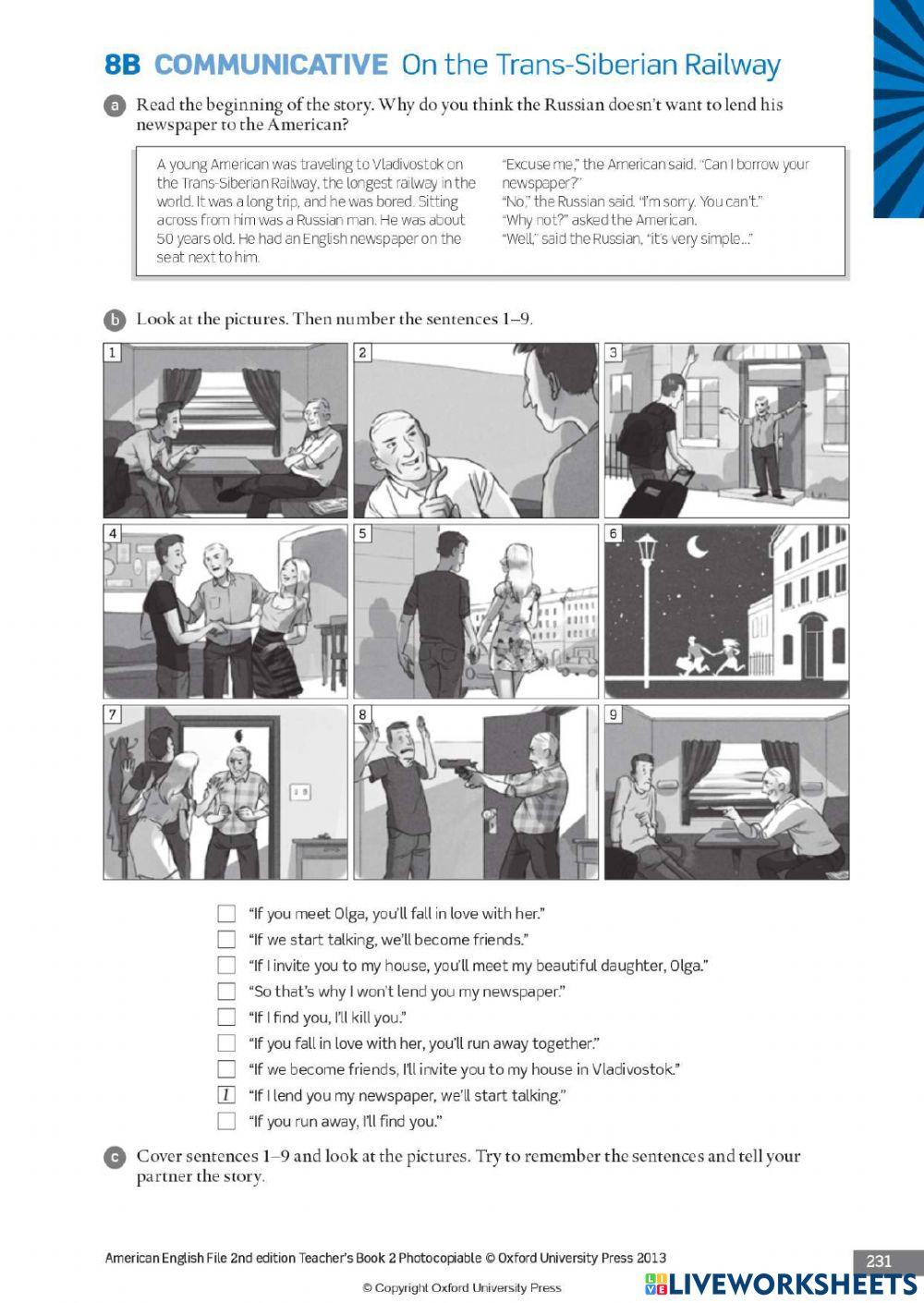 communicative 8 online exercise for | Live Worksheets