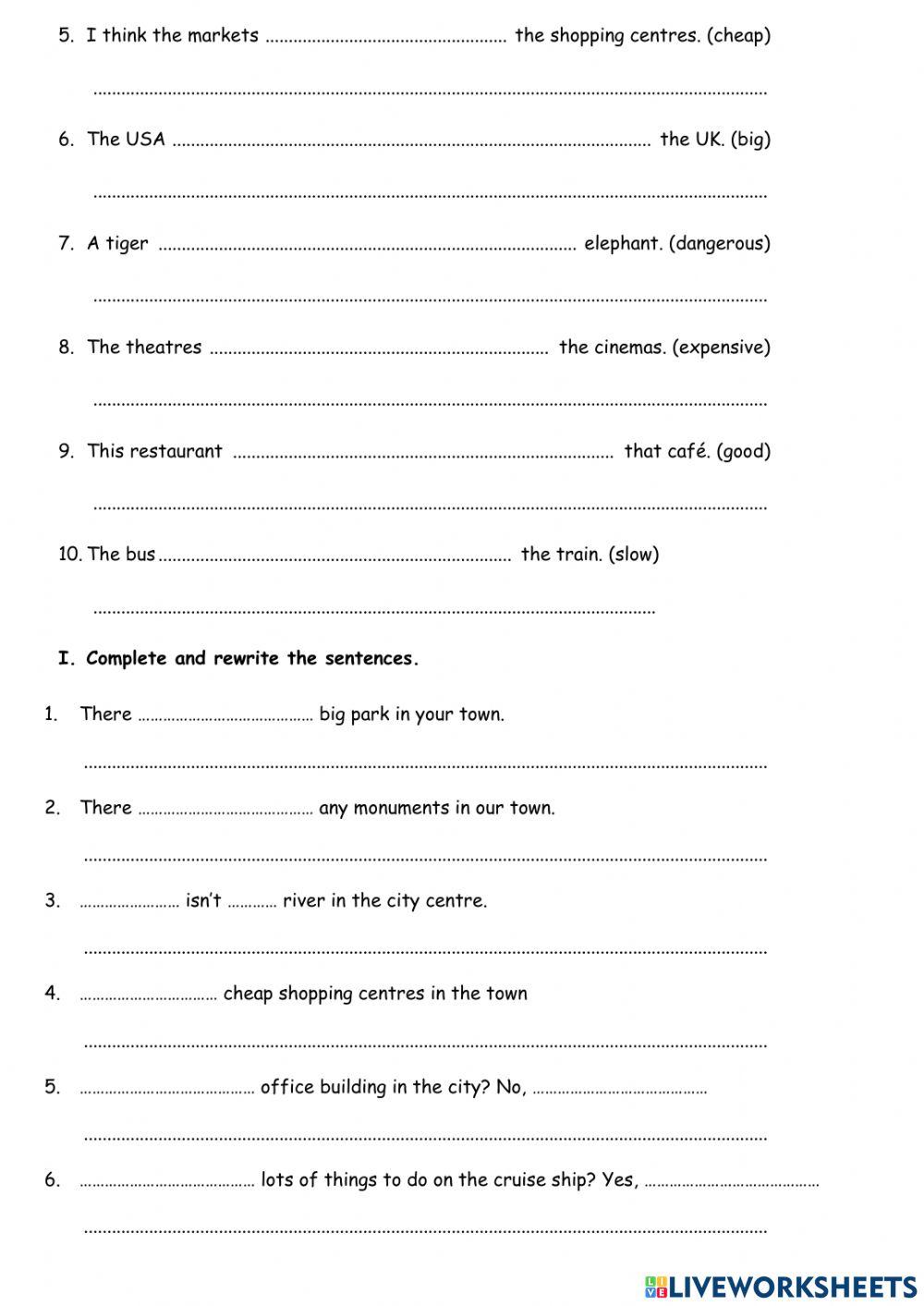 GRADE 6 - UNIT 1 A | LiveWorksheets | 2870305