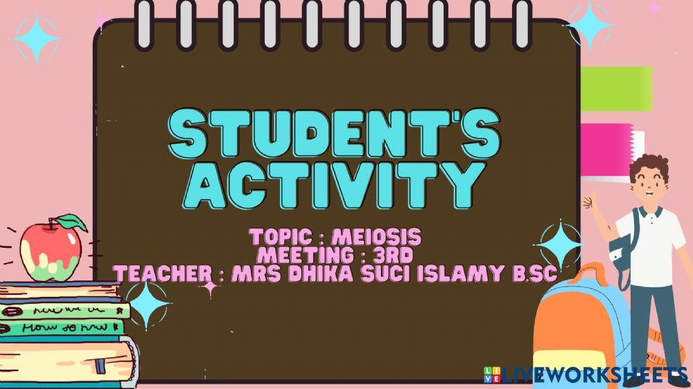 Student's activity meeting 3 (1) online exercise for | Live Worksheets