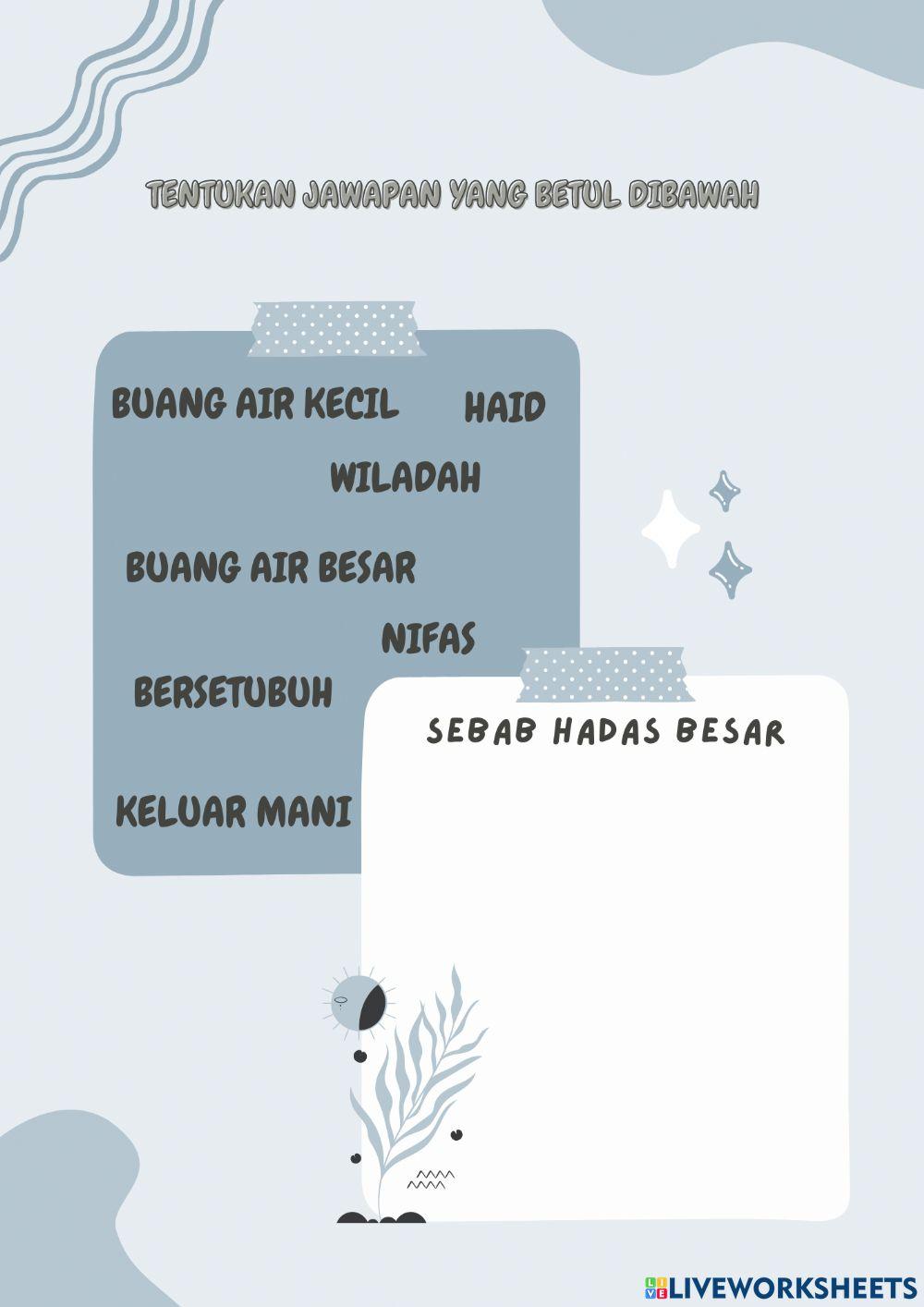 SEBAB BERHADAS BESAR online exercise for | Live Worksheets