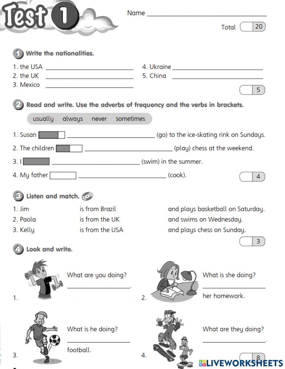 Smart junior 4 … | Free Interactive Worksheets | 2160928