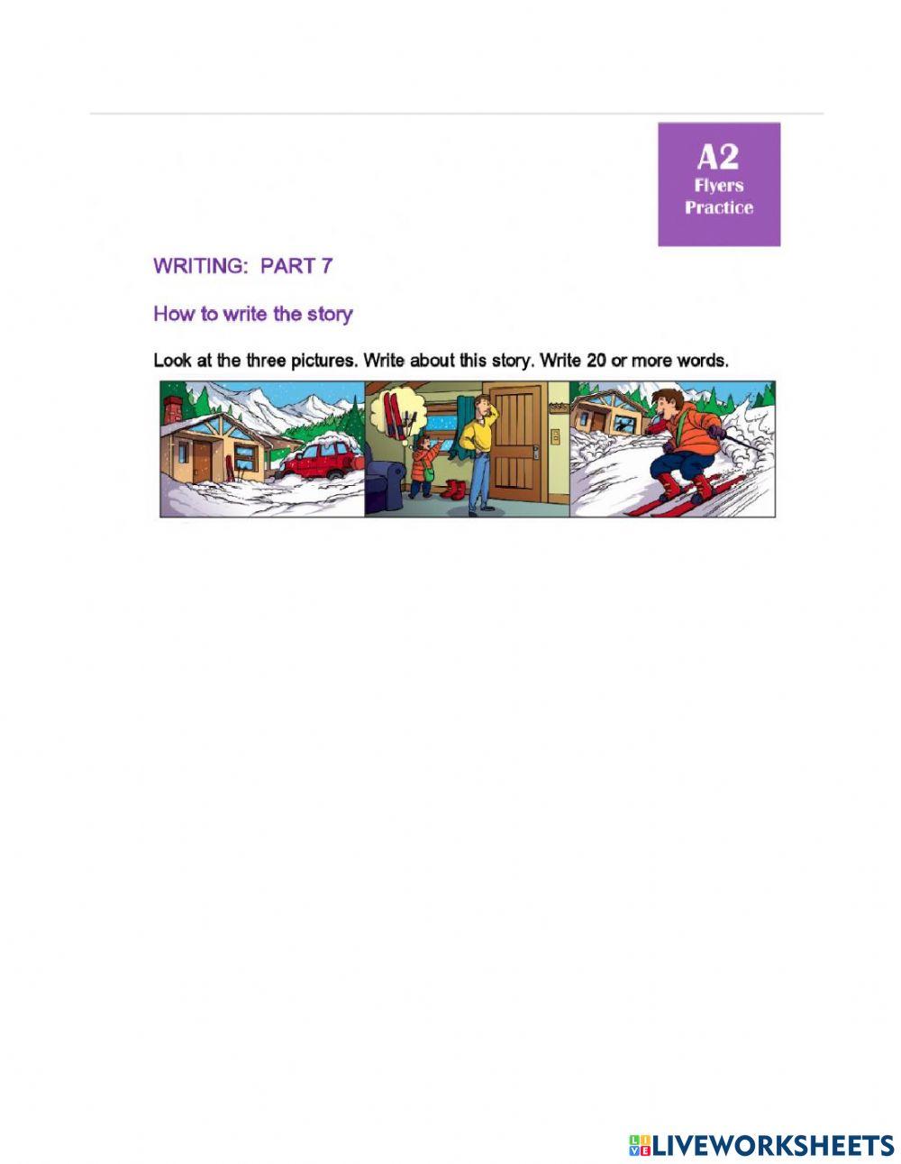 Flyers exercise for 5 | Live Worksheets