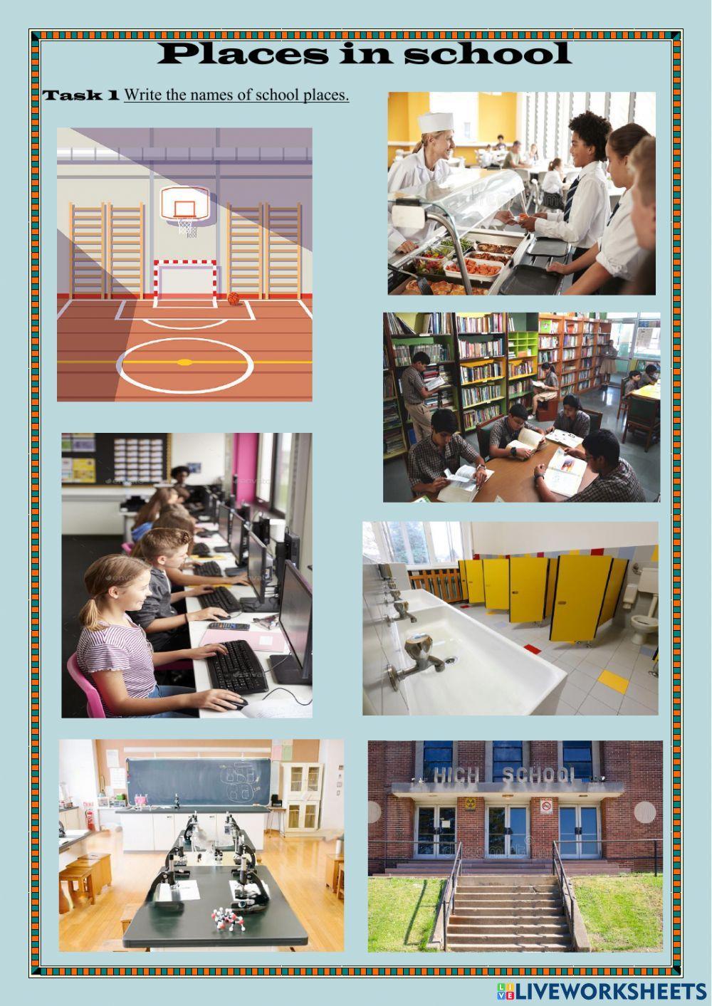 School places online activity for 7th Grade | Live Worksheets