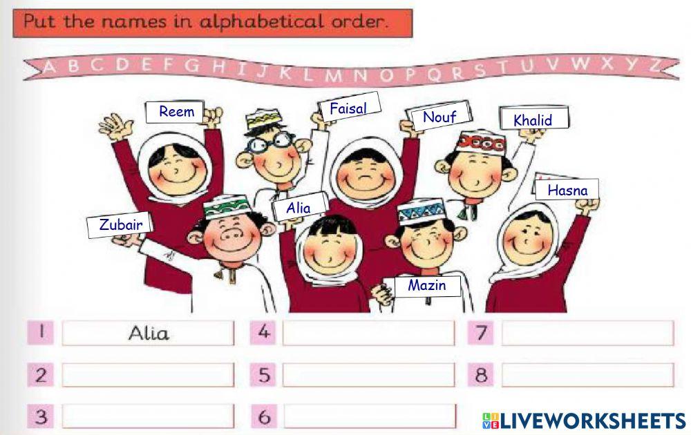 Order interactive worksheet for 4 | Live Worksheets