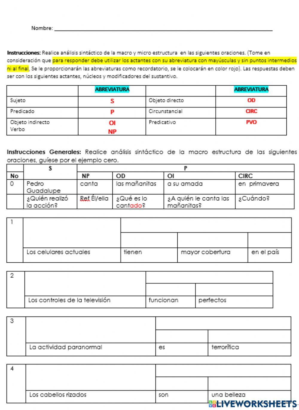 Macro | Karinaguerra29 | Live Worksheets