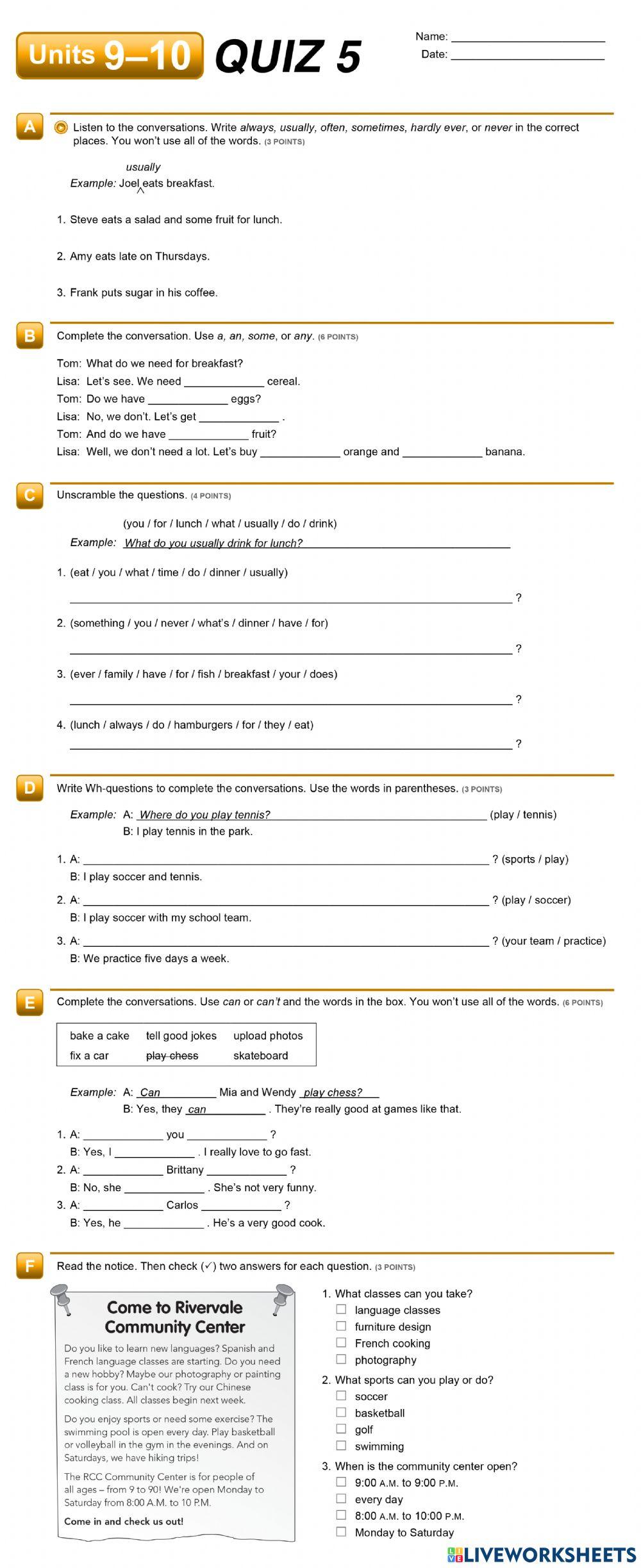 IC010 Quiz 05 2134008 | IC008 | Live Worksheets