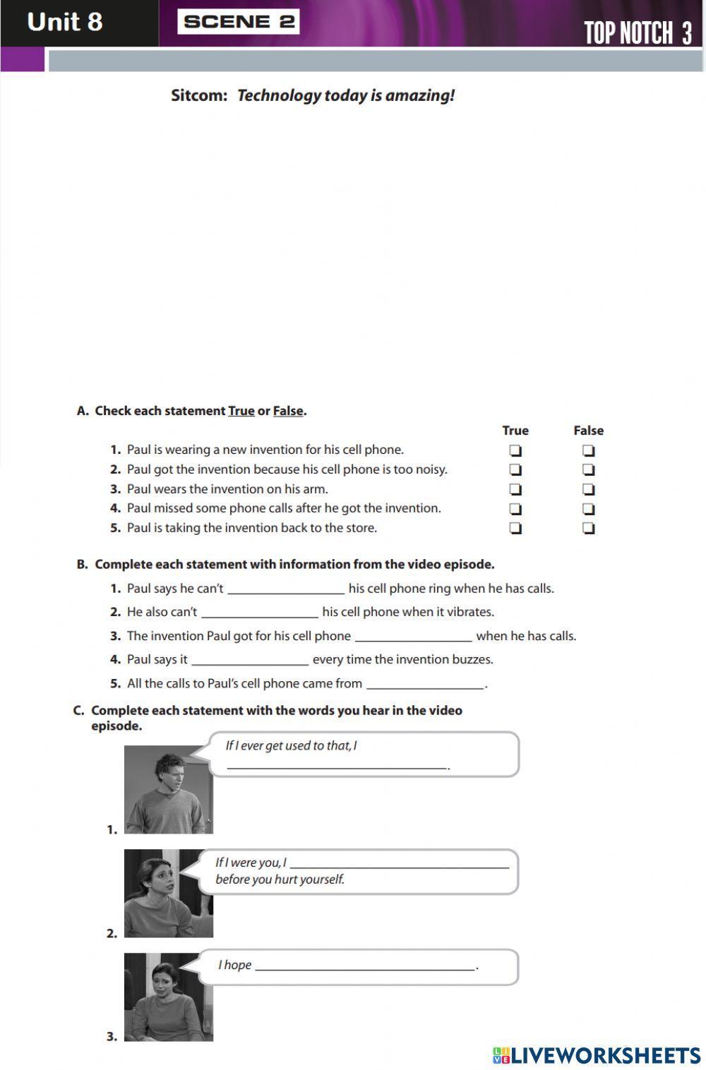 Technology and you activity | Live Worksheets