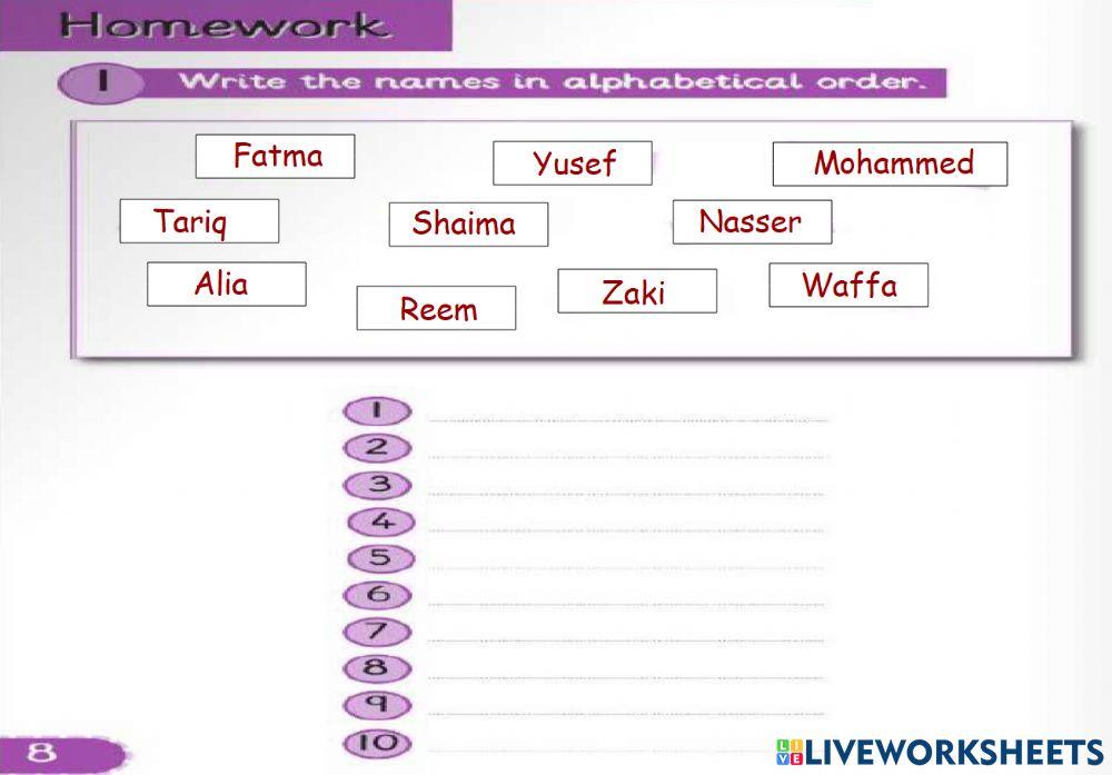 Order 2134705 | Reemi85 | Live Worksheets