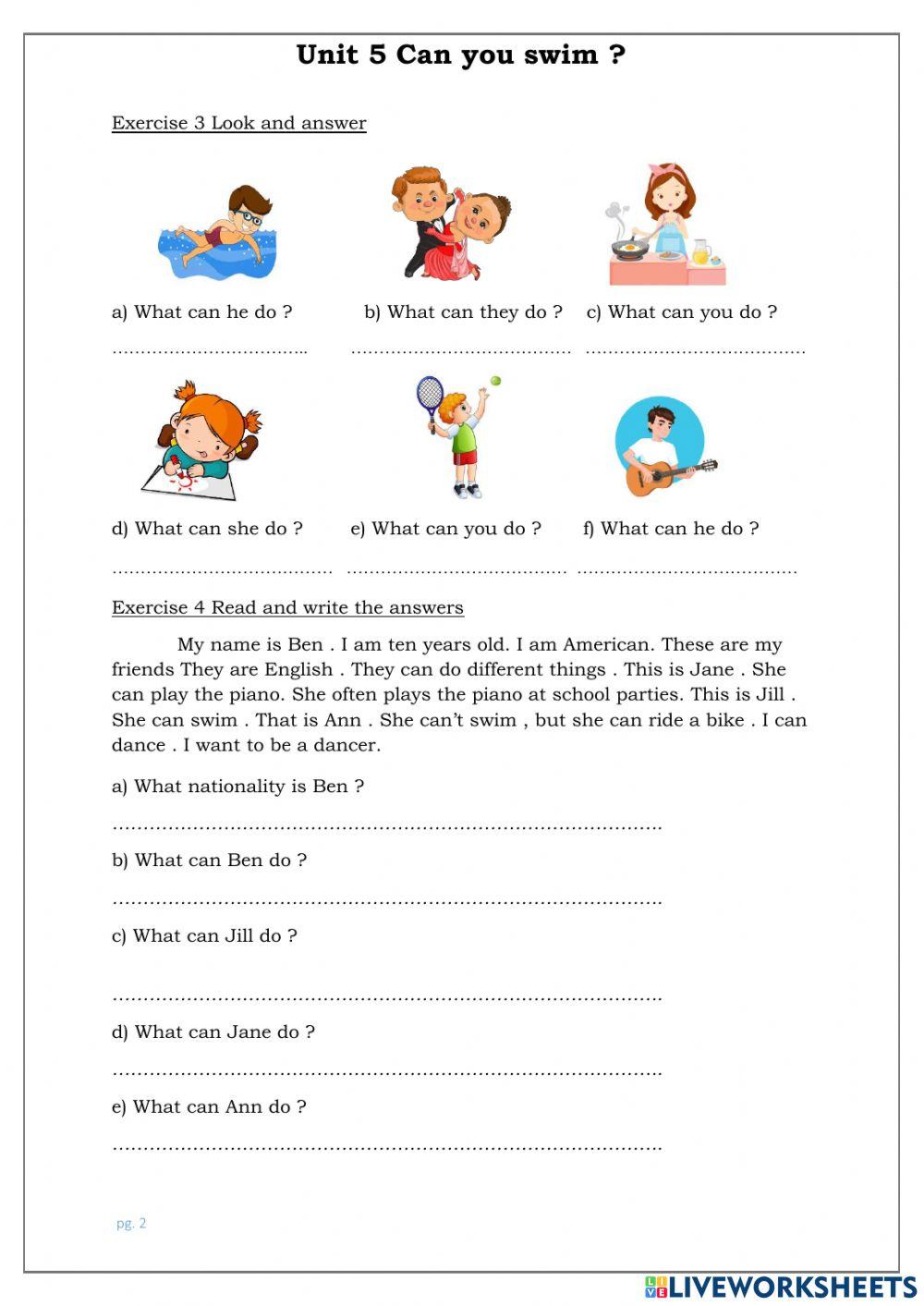 Grade 4 - unit 5 | Free Interactive Worksheets | 2135545