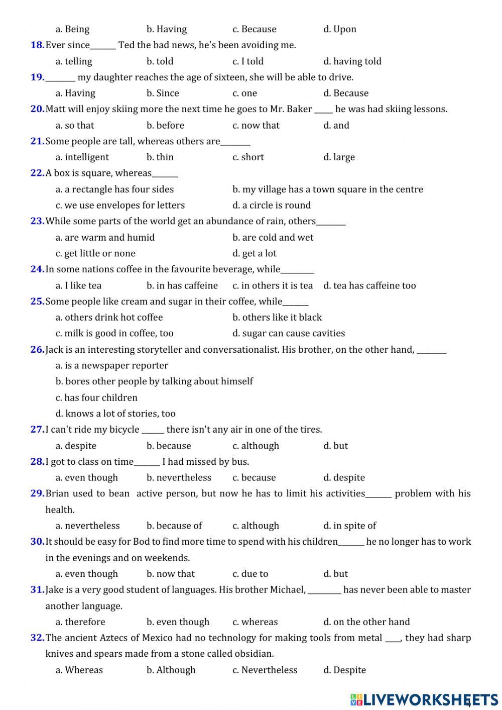 Test 9 - English worksheet | Live Worksheets