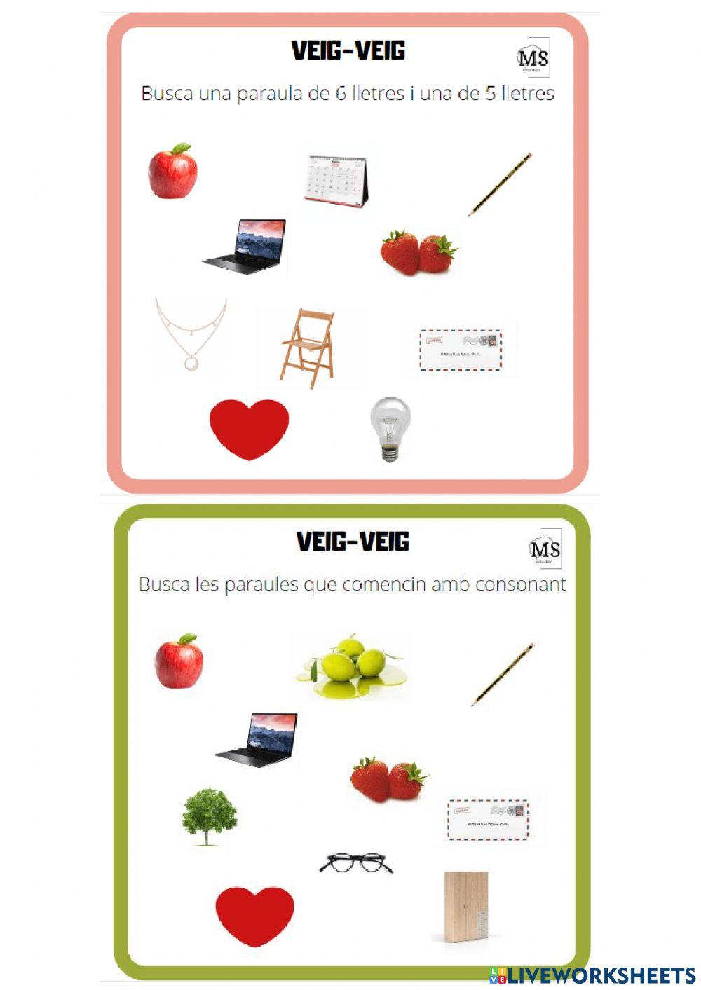 Veig-veig | Free Interactive Worksheets | 2136586