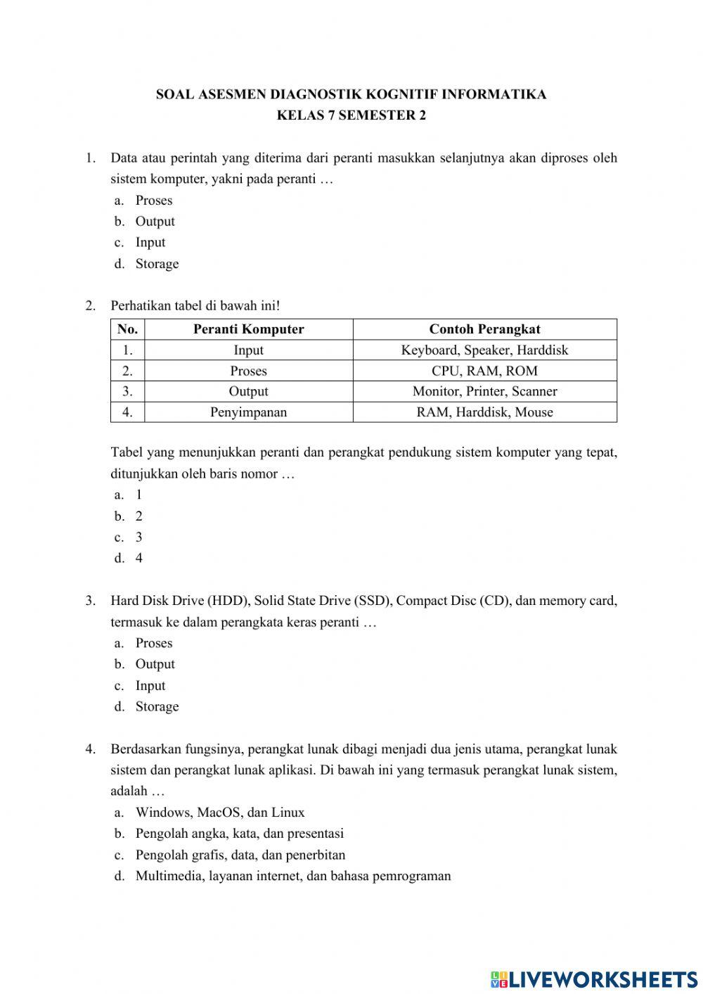 Soal Informatika Kelas Selection | brunofuga.adv.br Soal Informatika Kelas Selection | brunofuga.adv.br
