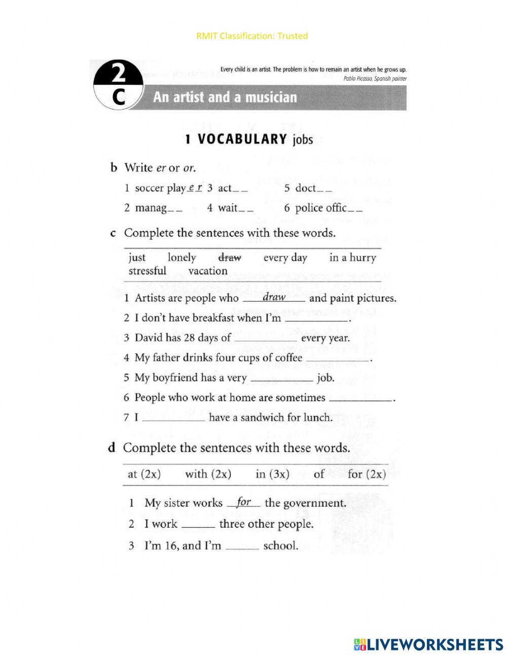 2c Elementary Worksheet | Live Worksheets