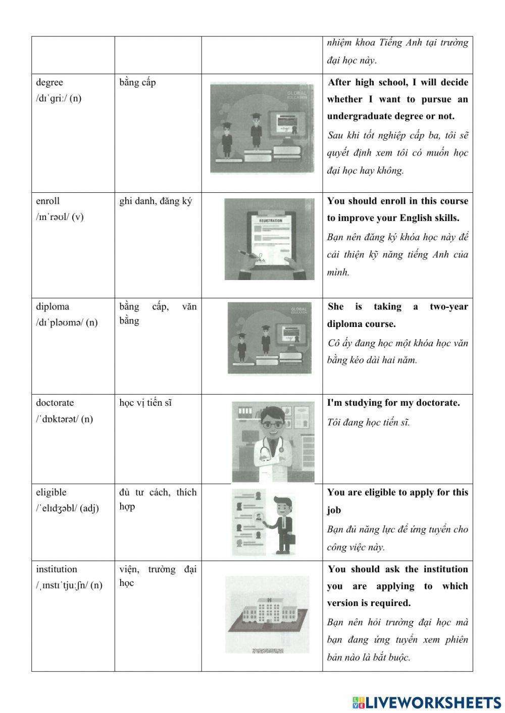 Lesson-Unit 7 online exercise for | Live Worksheets
