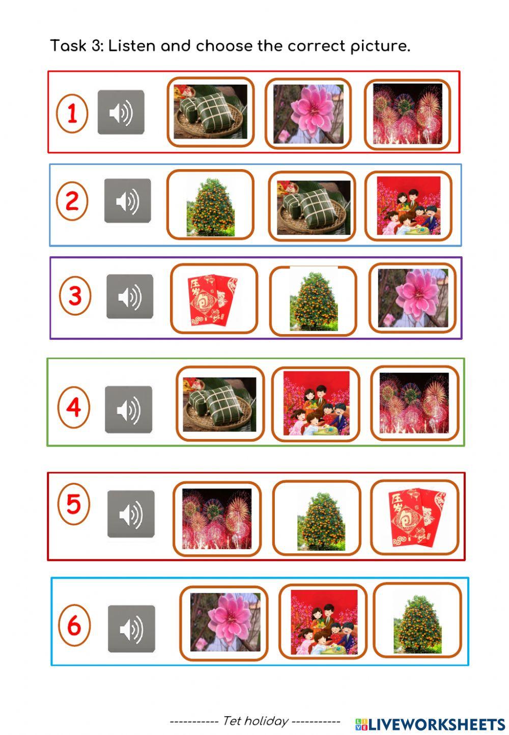 Tet holiday | Free Interactive Worksheets | 2262596