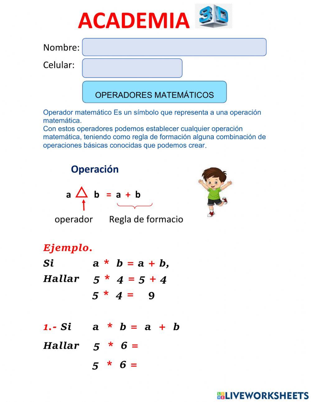 2263001 | Operadores Matemáticos | Luis Enrique