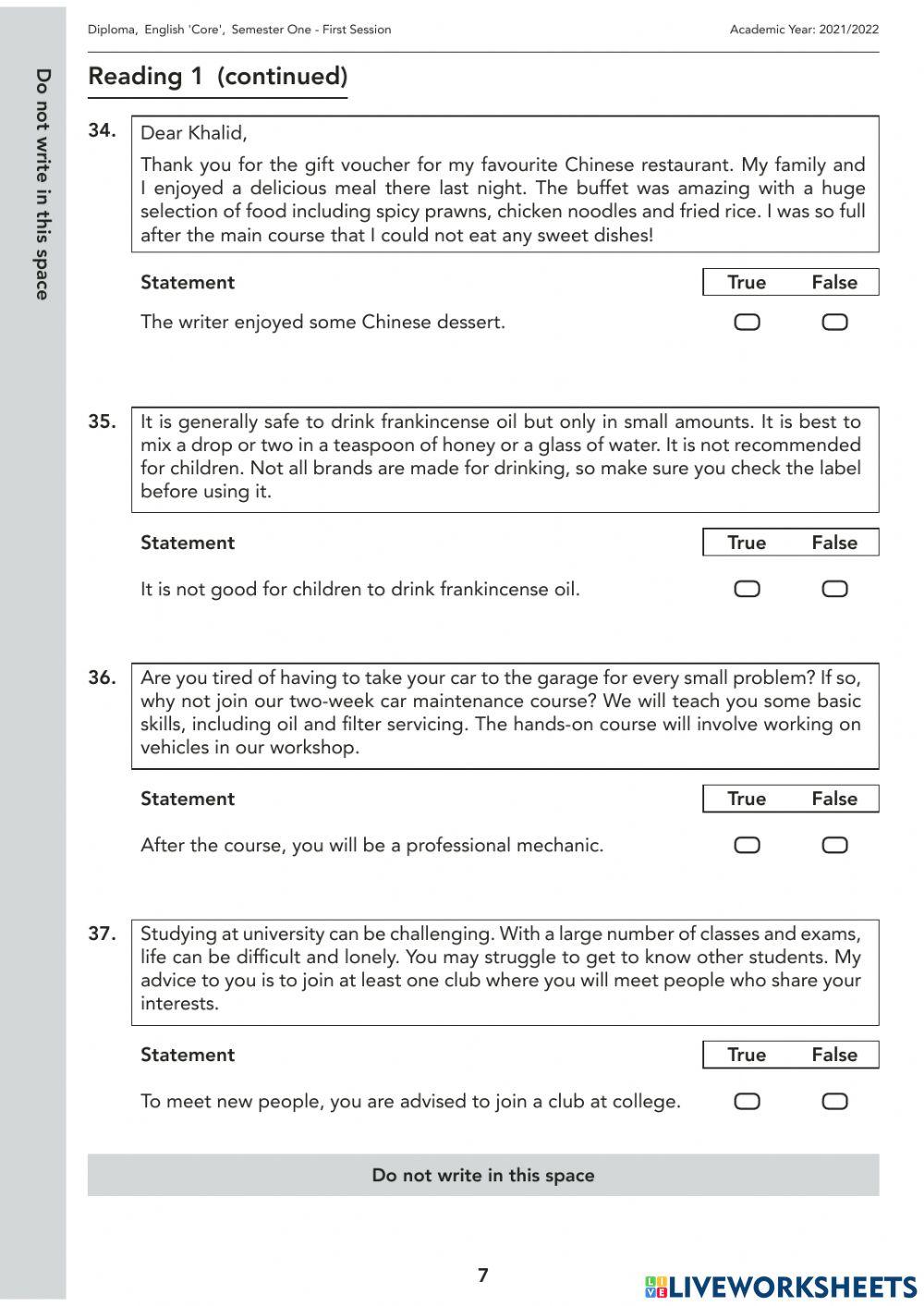 12A R1 2022 a online exercise for | Live Worksheets