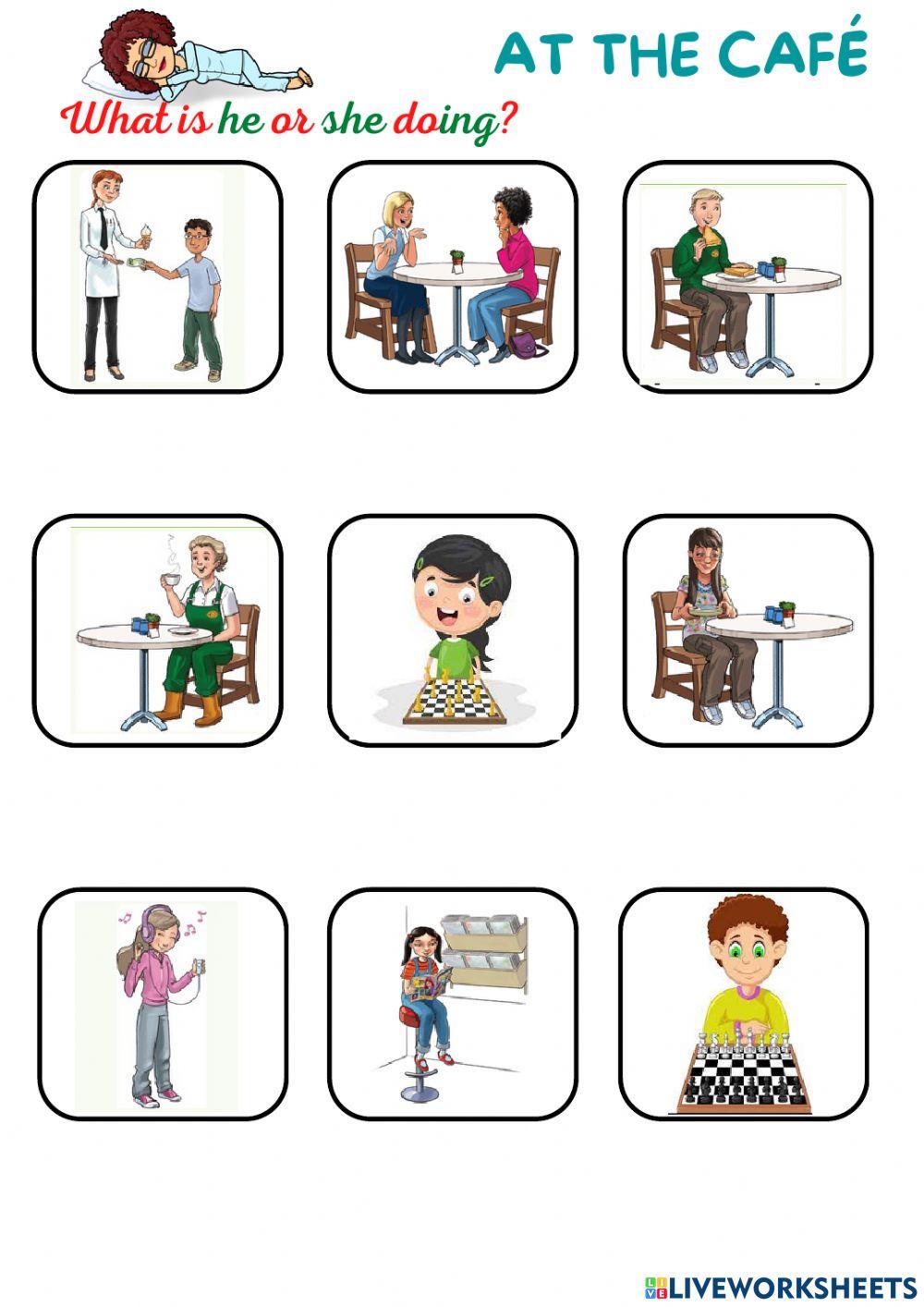 At Rooftops Café | Free Interactive Worksheets | 2264698