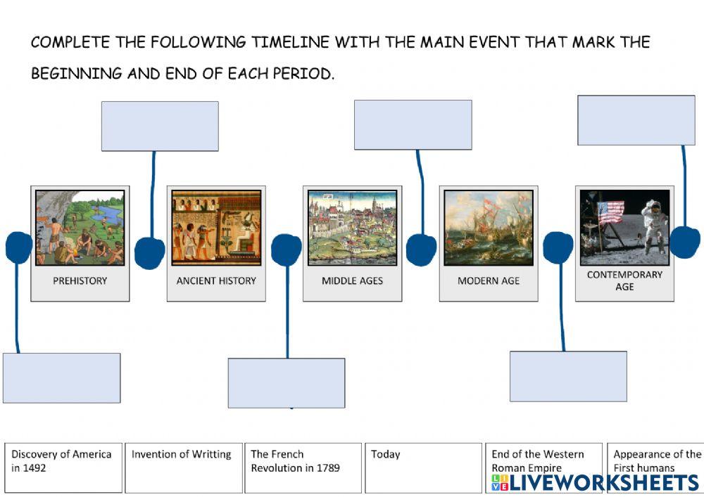 Summary of history worksheet | Live Worksheets