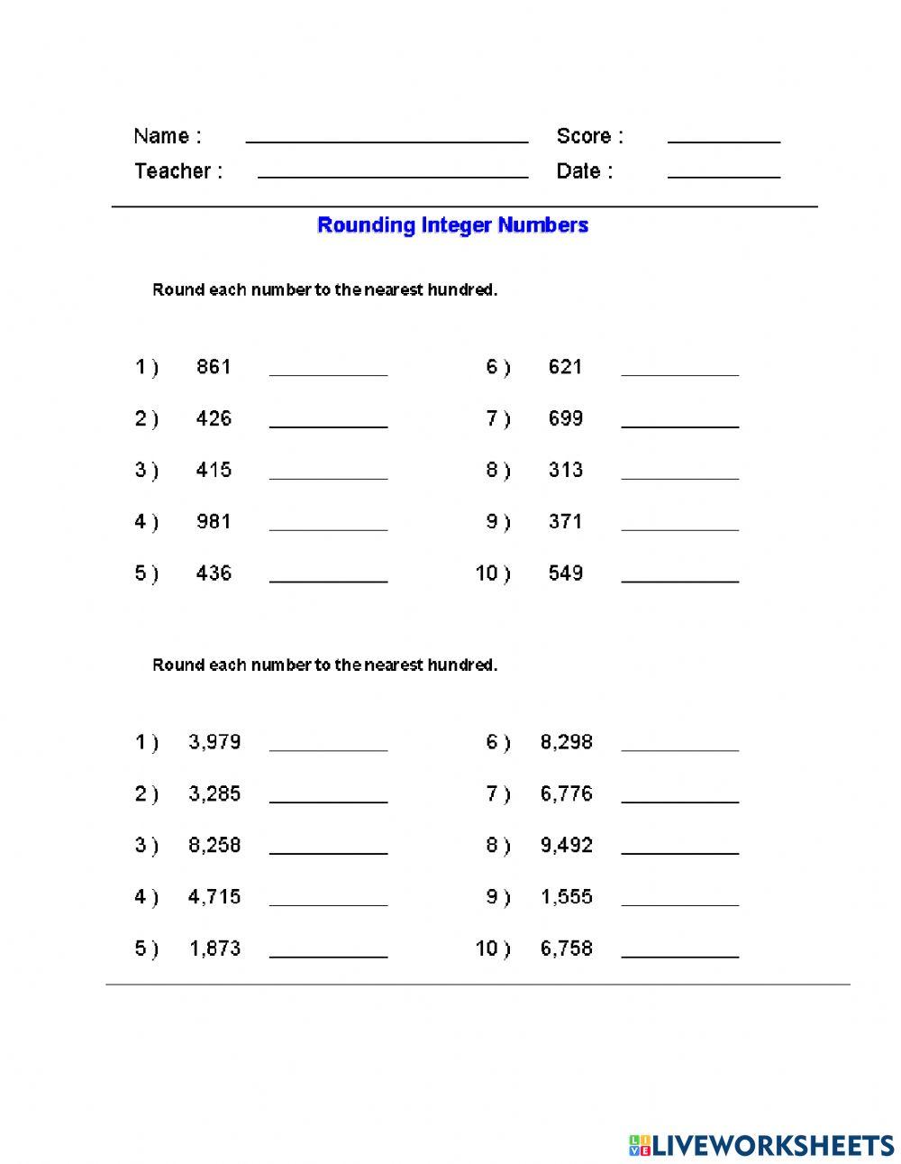 2515111 | Approximation Worksheet | Ms Sera