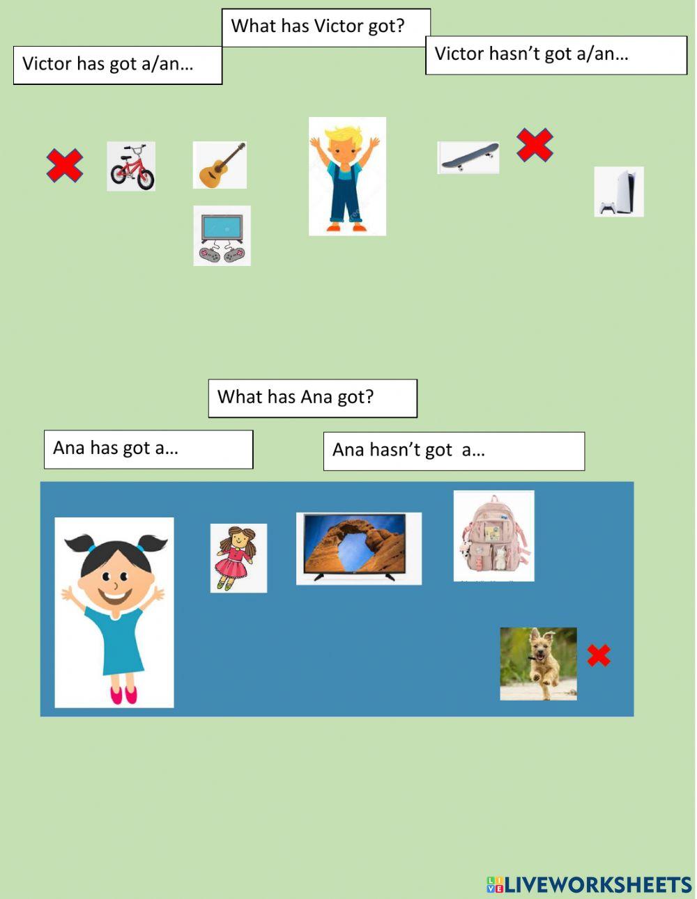 Have got speaking worksheet | Live Worksheets