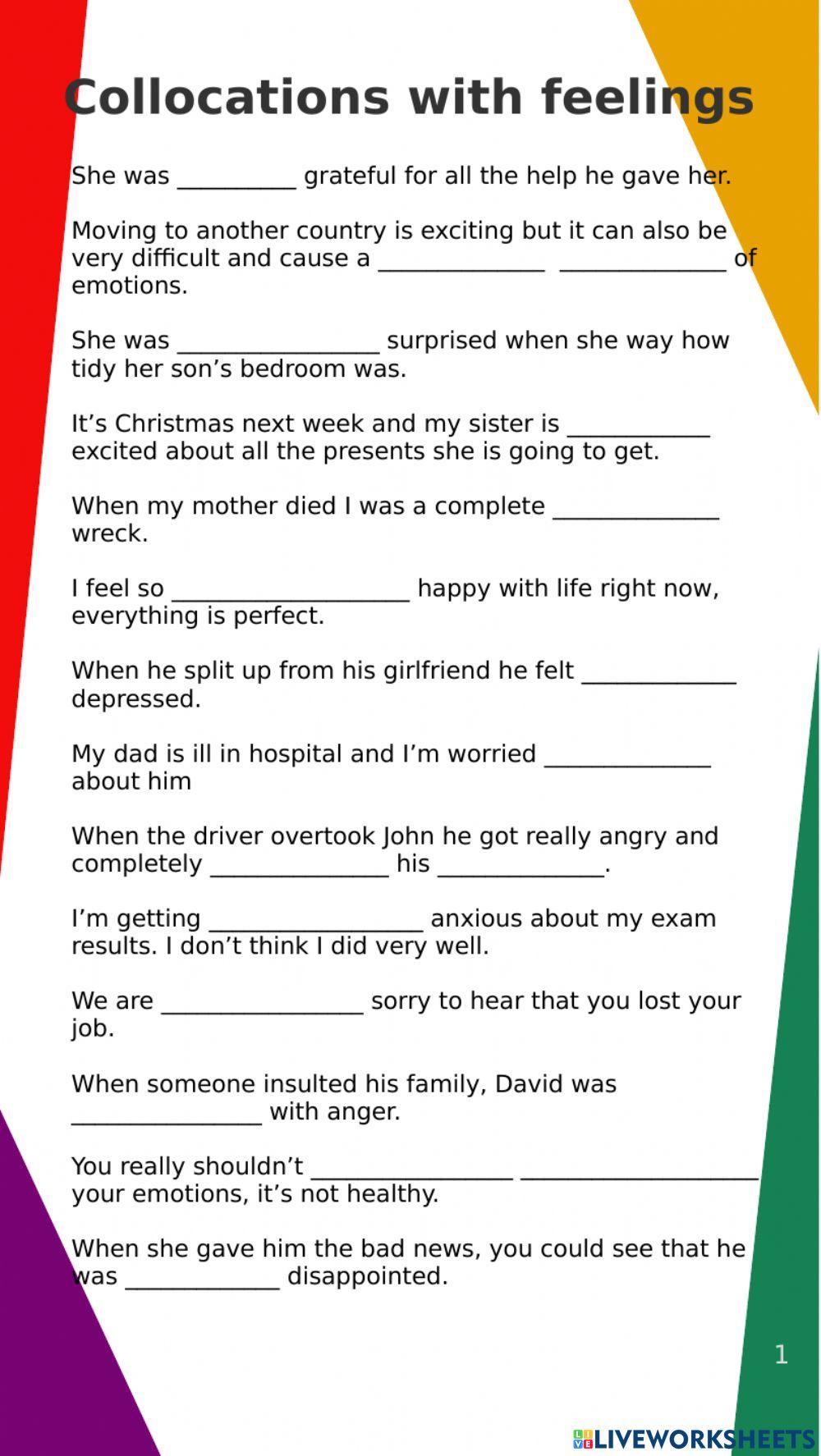 Collocations wi… | Free Interactive Worksheets | 2888259