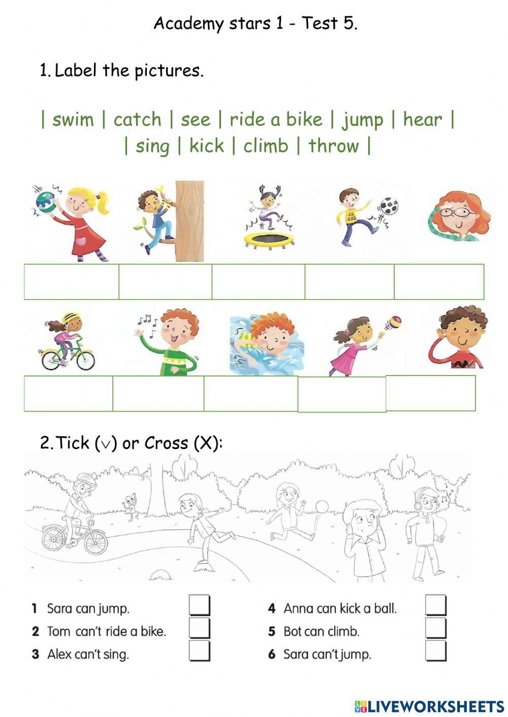 Academy stars 1… | Free Interactive Worksheets | 2265092