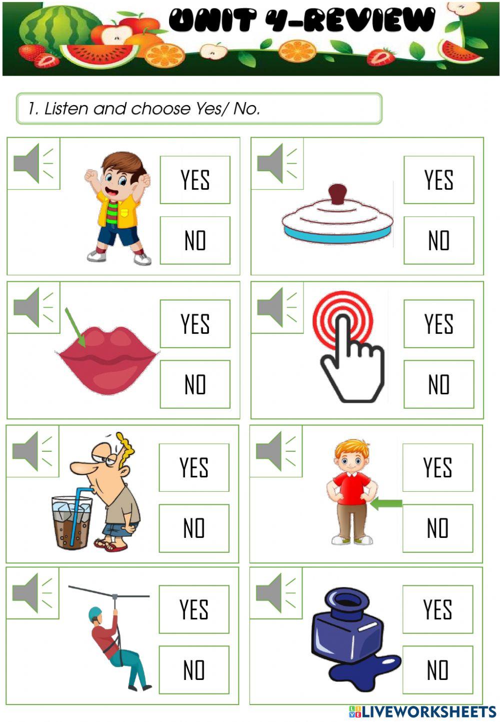 Sound review exercise | Live Worksheets