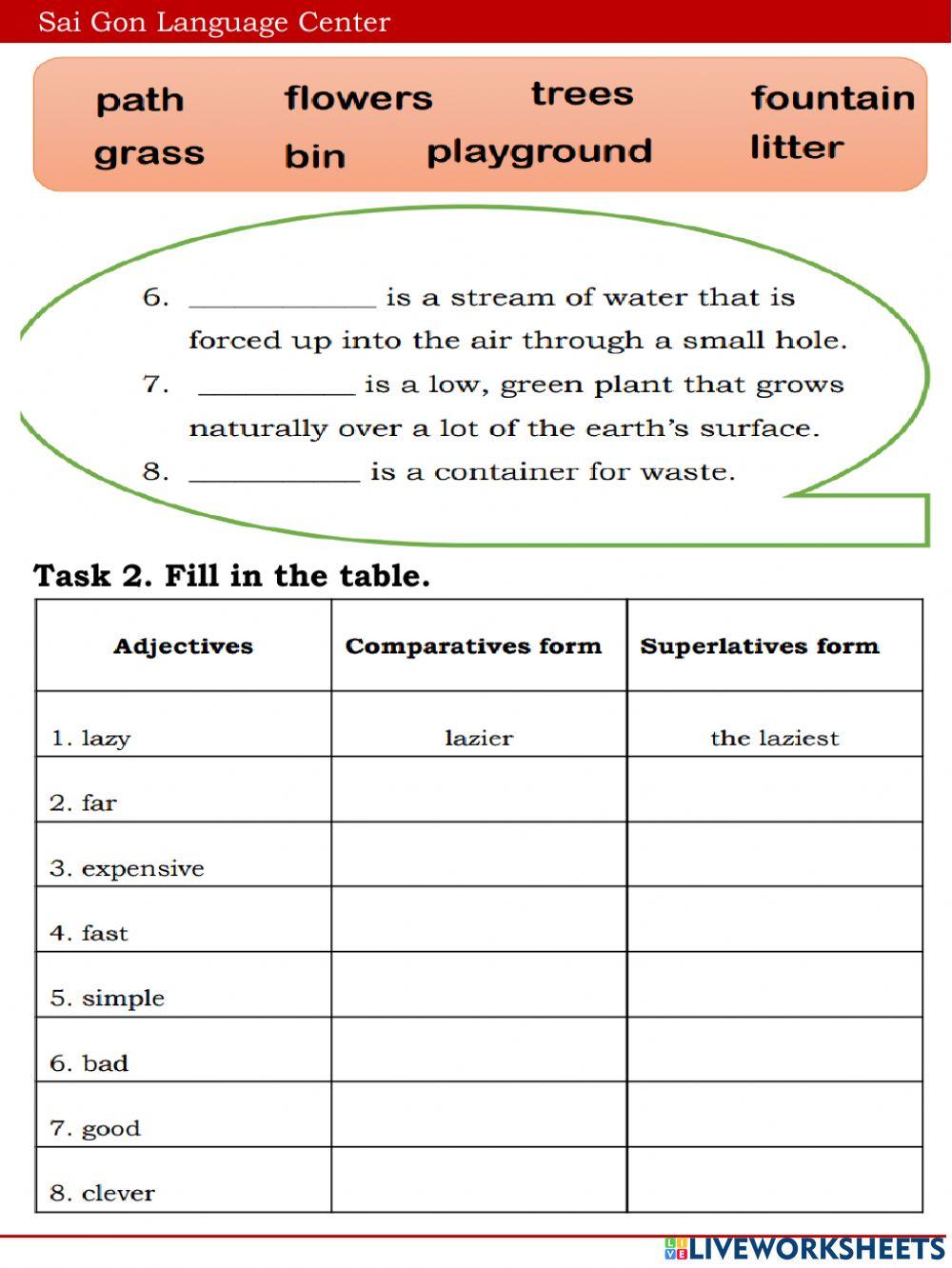 F3. Unit 10 interactive worksheet | Live Worksheets