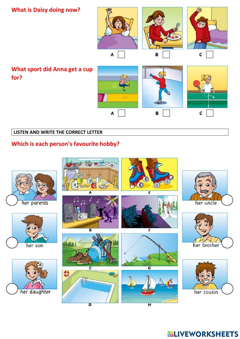 Movers 1 | Free Interactive Worksheets | 2266548
