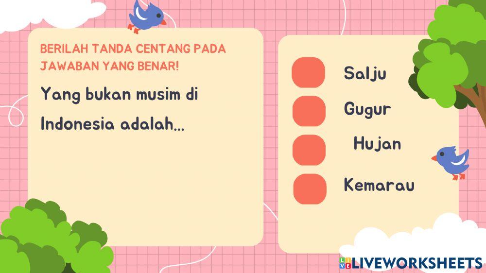 CUACA worksheet | Live Worksheets