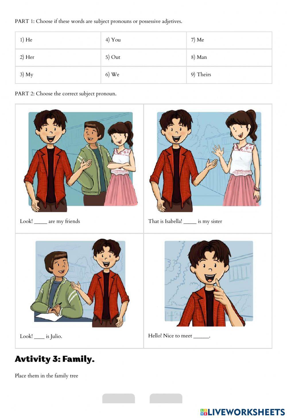 Elementary Test interactive exercise | Live Worksheets