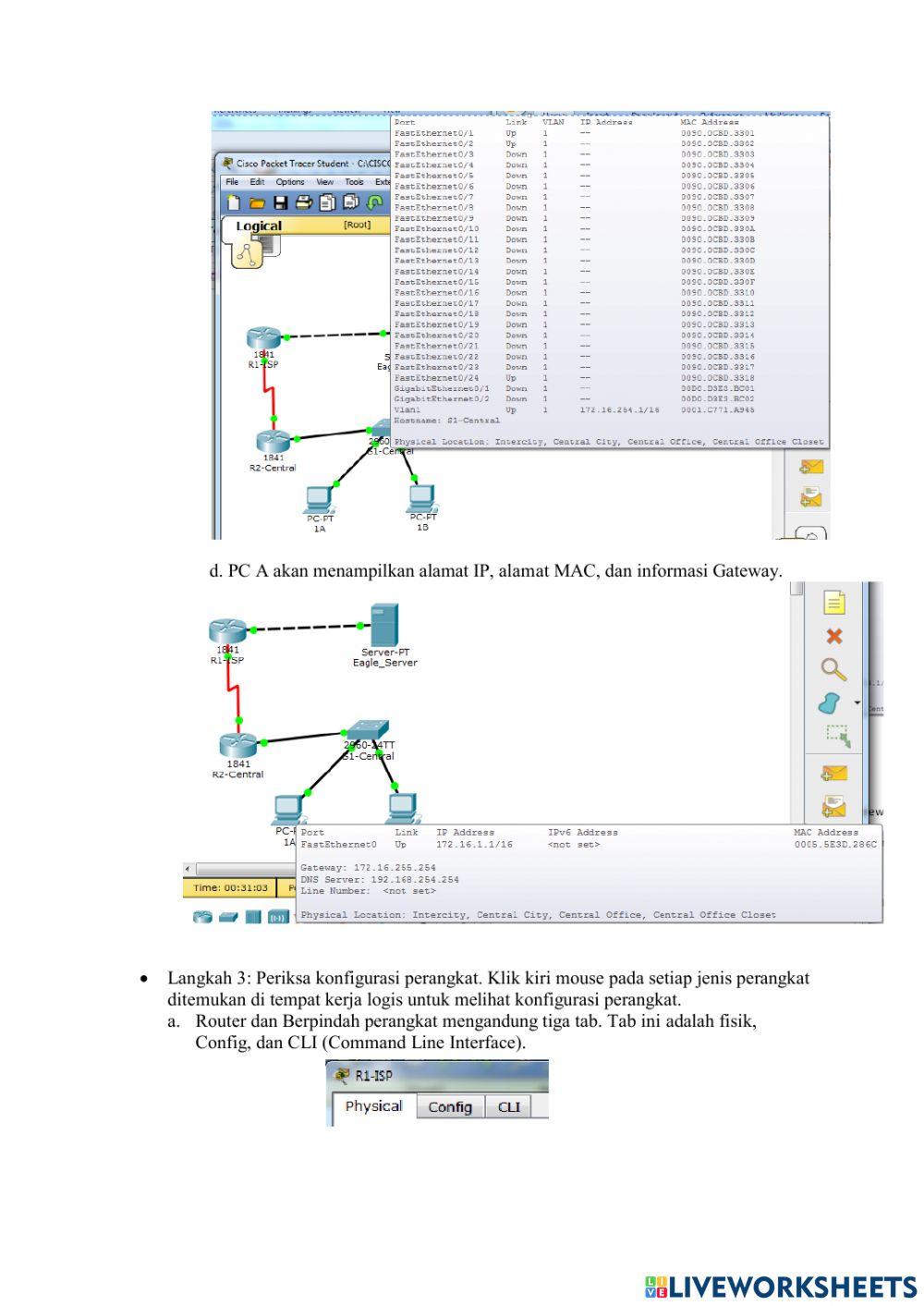 2267404 | Pengenalan Cisco Packet Tracer | fetriani