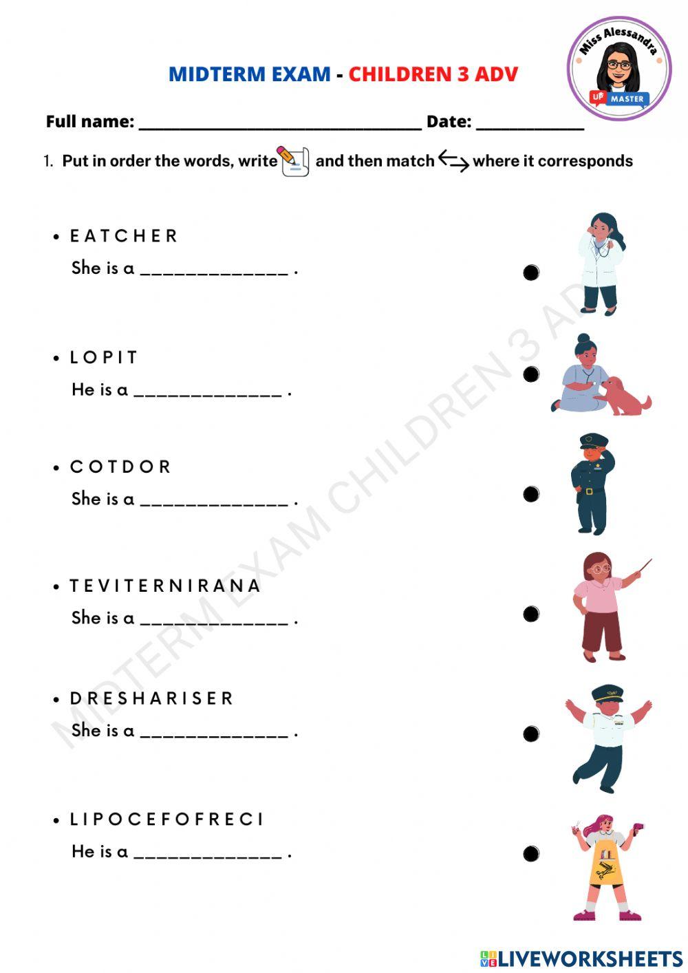 Children 3 adv | Free Interactive Worksheets | 2268507