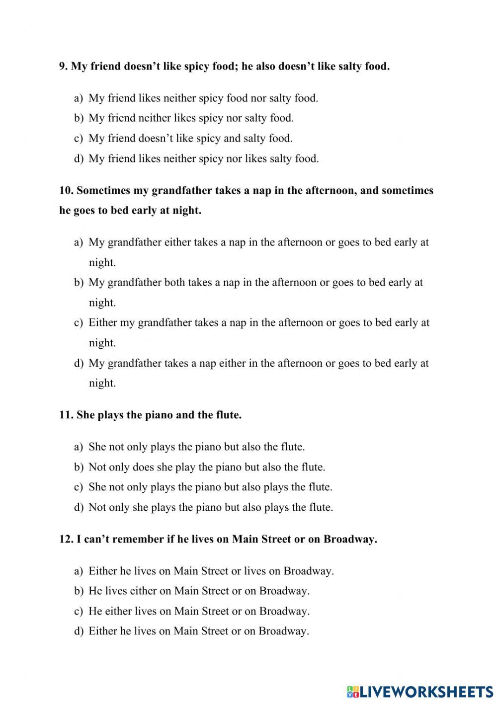 Paired conjunct… | Free Interactive Worksheets | 2268696