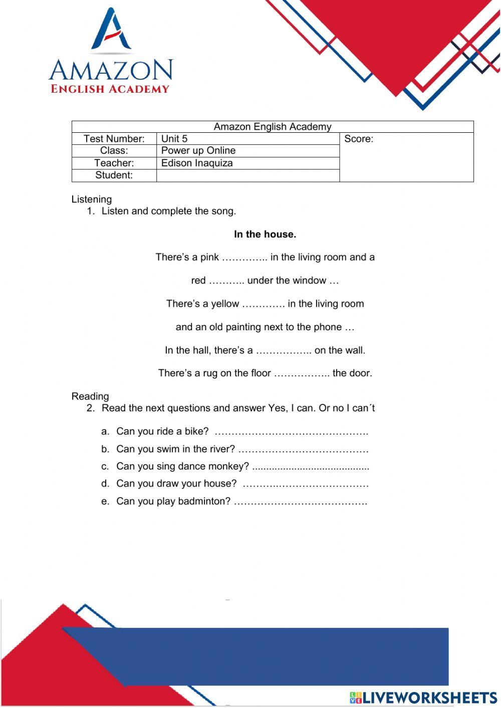 Evaluation Powe… | Free Interactive Worksheets | 2268928