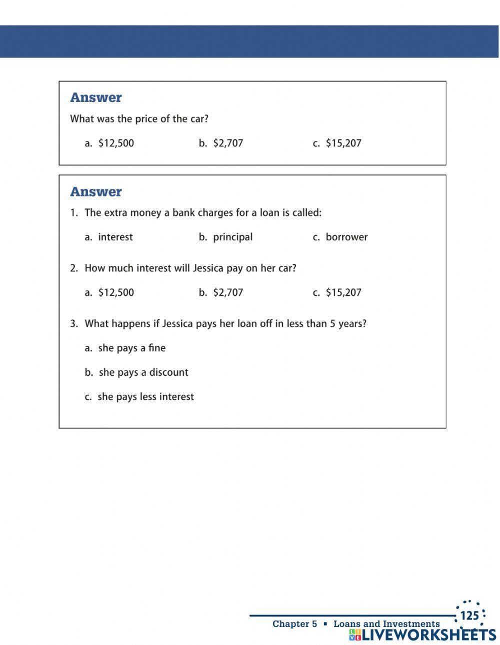 124-125 worksheet | Live Worksheets