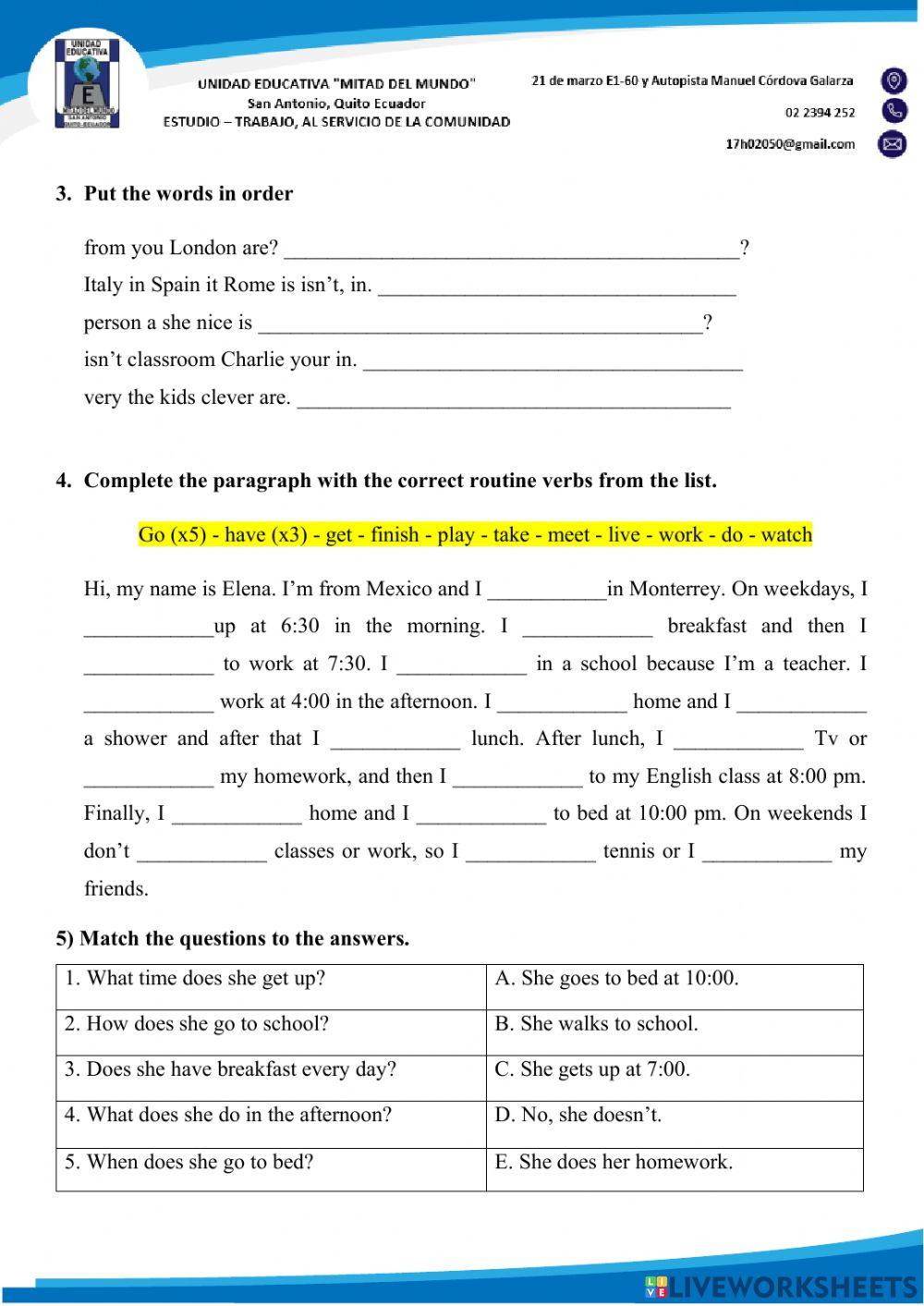 FIRST TERM EXAM… | Free Interactive Worksheets | 6924151
