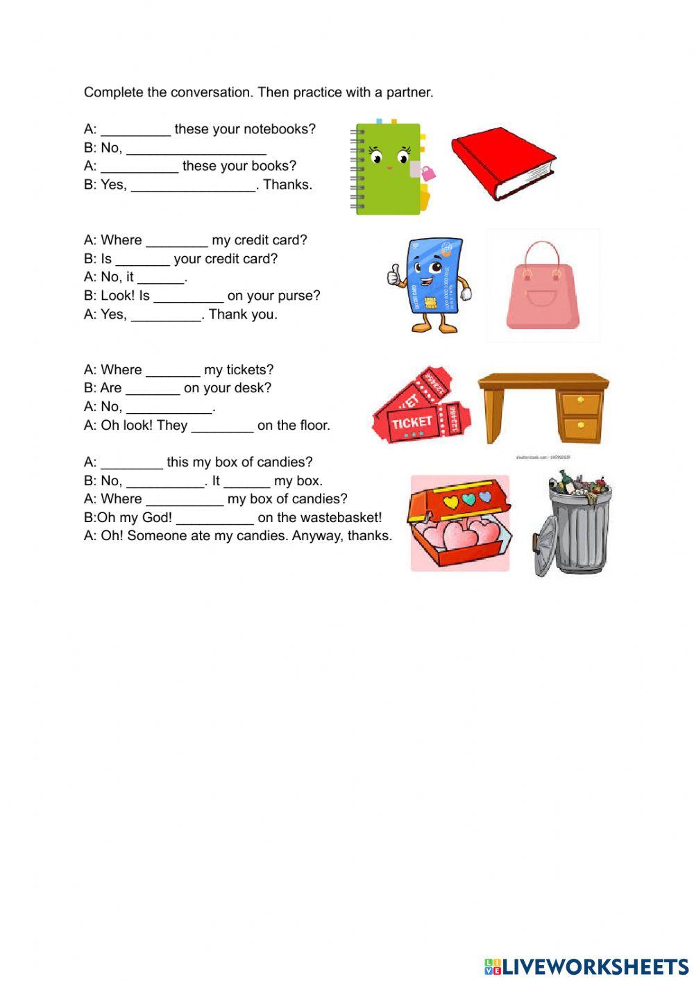 Yes - no questions with be worksheet | Live Worksheets