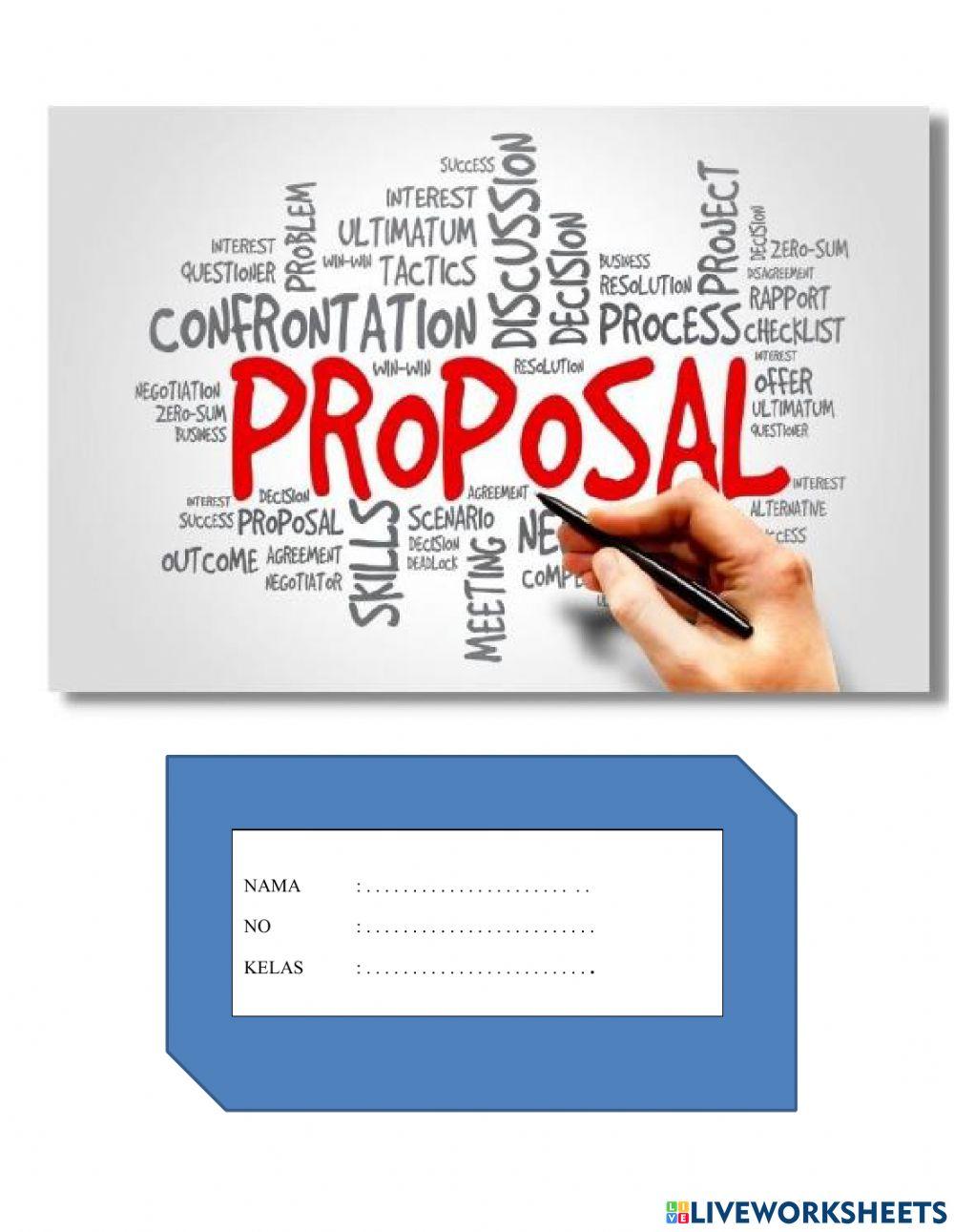 PH Proposal worksheet | Live Worksheets