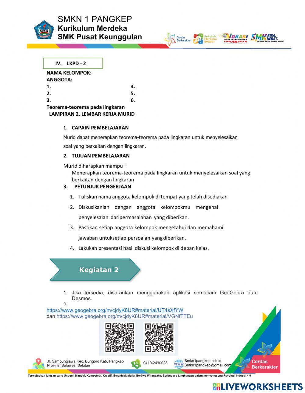 Matematika-Kelas X SMK worksheet | Live Worksheets