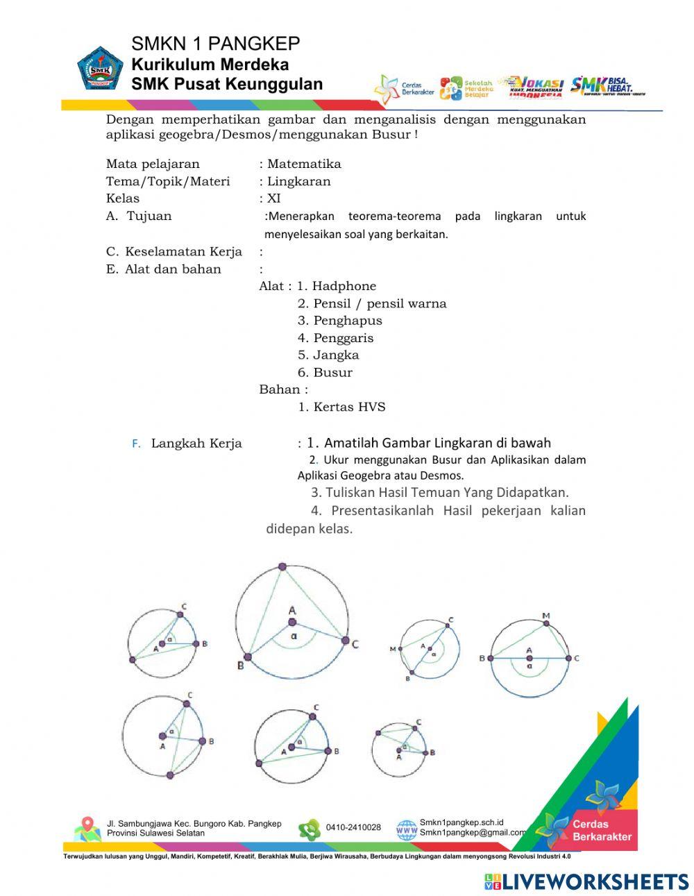 Matematika-Kelas X SMK worksheet | Live Worksheets