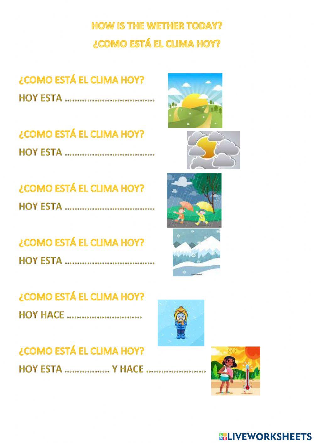 El clima 2271090 | candehidalgo26 | LiveWorksheets