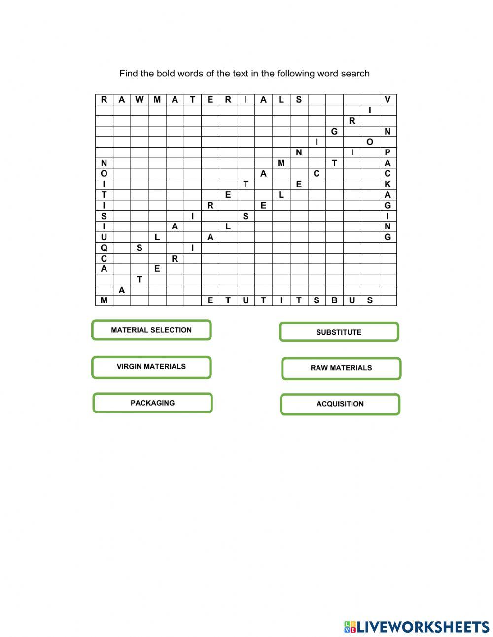 Waste Management 2 worksheet | Live Worksheets