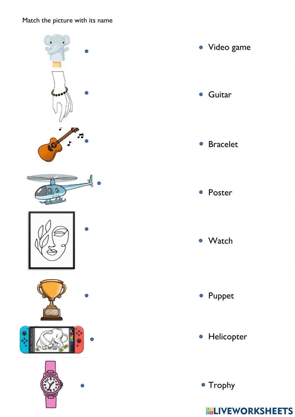 Match things 2256571 | mirdominguez | Live Worksheets