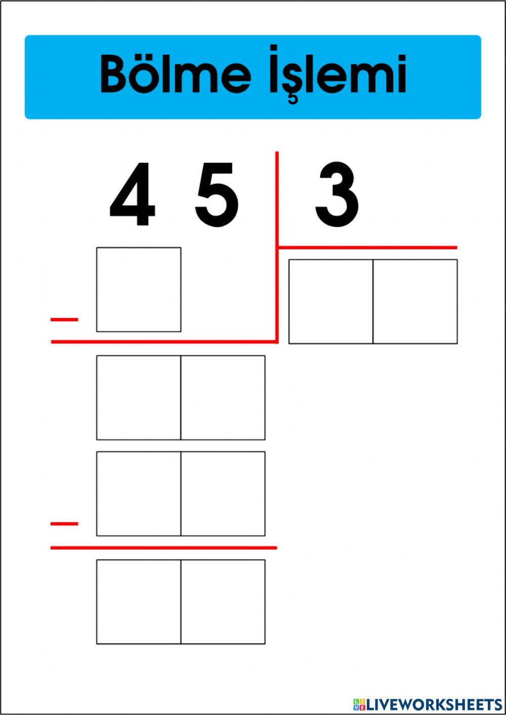 Bölme-4 2256618 | aziz3011 | Live Worksheets