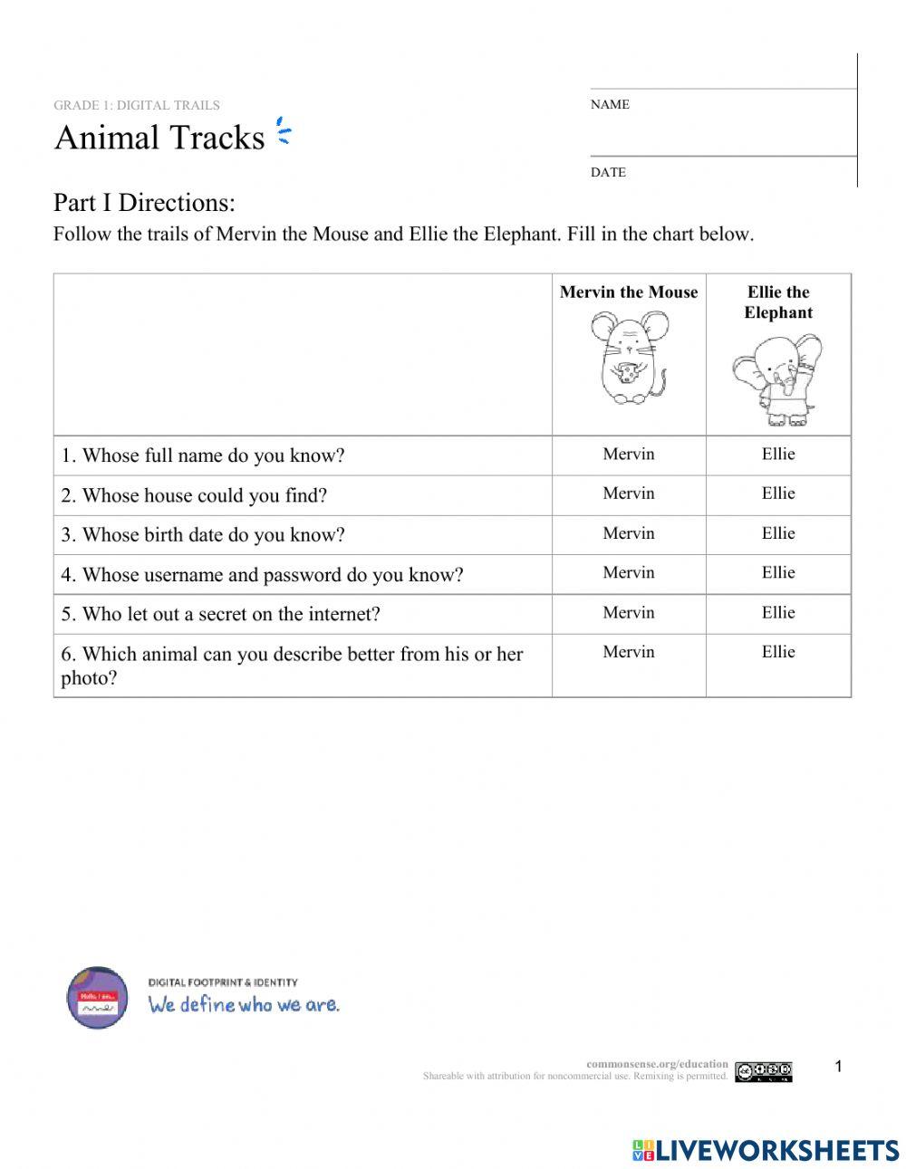 Grade 1 Digital Trail 2(Computer Science) online exercise for | Live ...