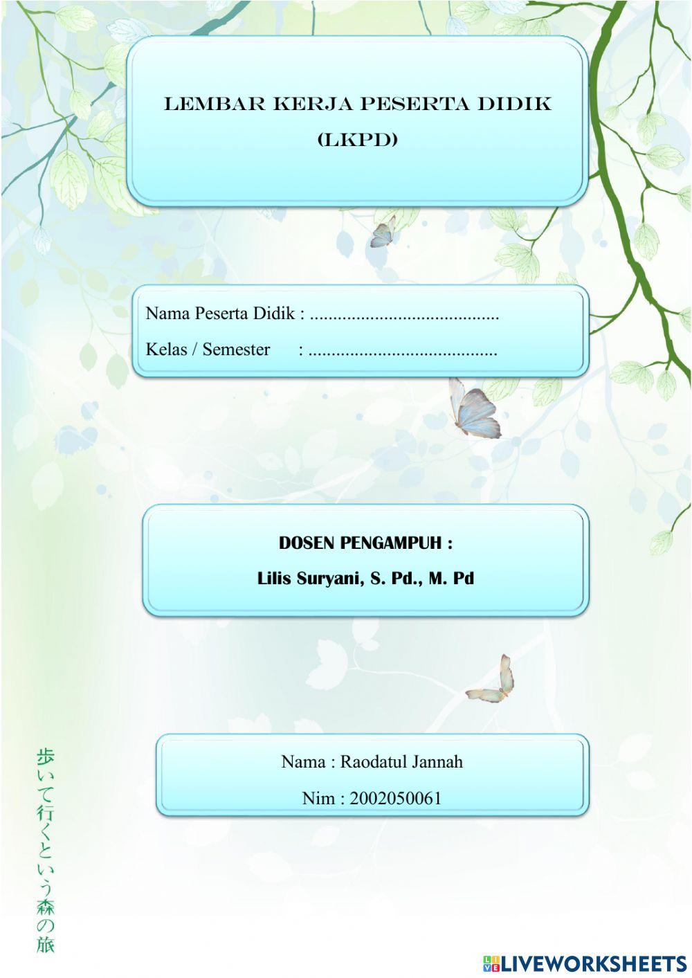 LKS (LEMBAR KERJA SISWA) worksheet | Live Worksheets